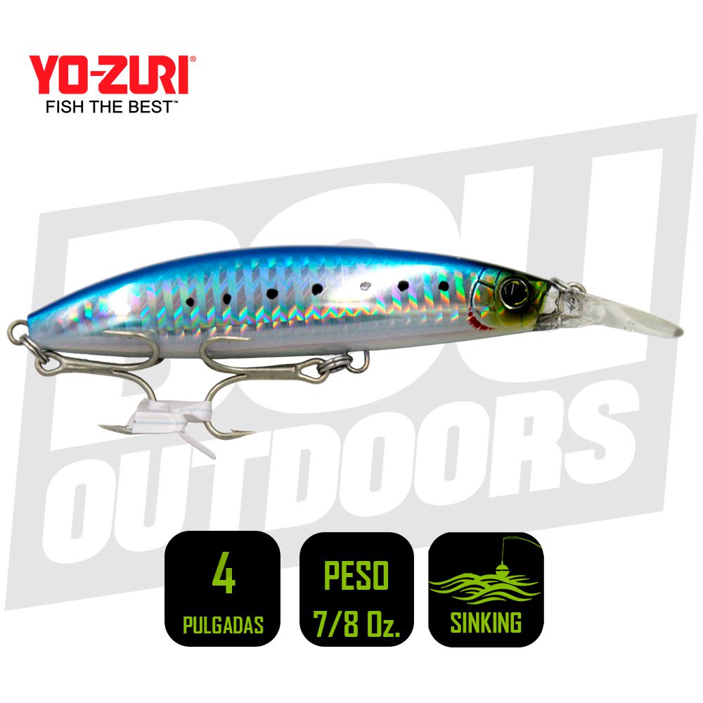 YO-ZURI MAG SPEED 100MM 4 PULG 1 7/8 OZ SARDINE R1477-HIW | Bou Outdoor ...